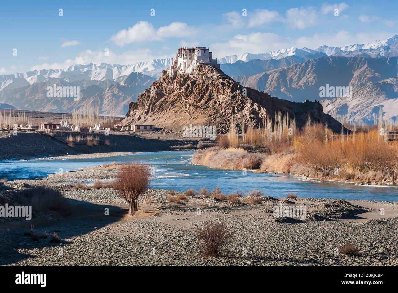 India, Jammu and Kashmir, Ladakh, Stakna Gompa, general view of the ...