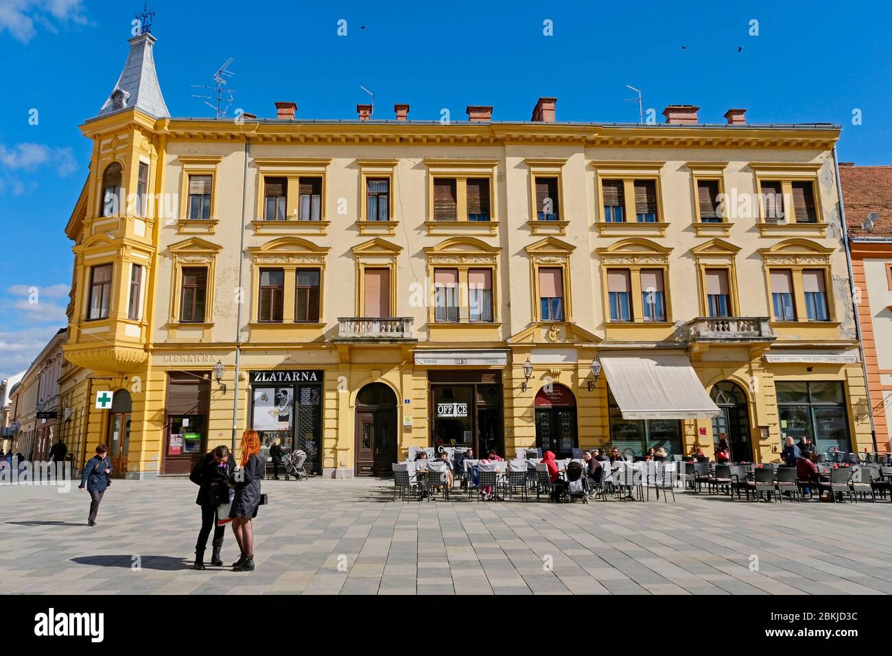 Croatia, Varazdin County, Varazdin, building facade Stock Photo - Alamy