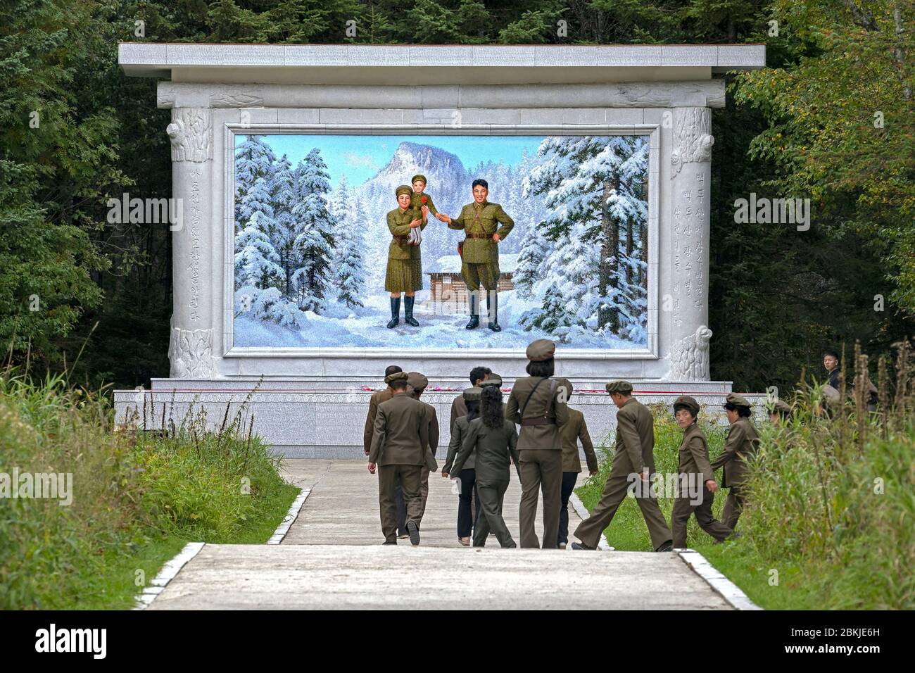 North Korea, Mount Paektu, the Korean Guerilla Secret Camp where ...