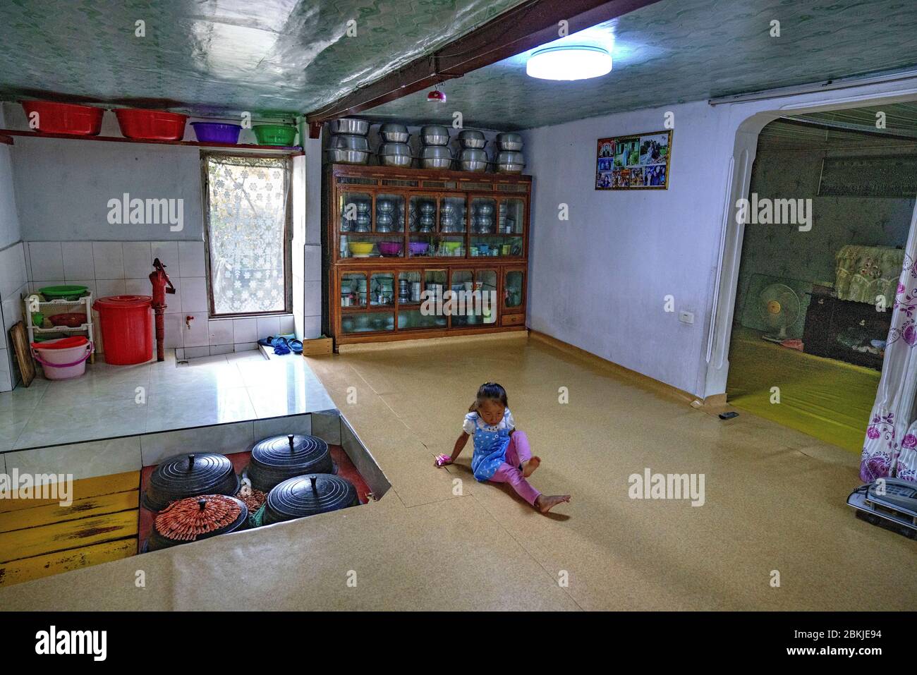 North Korea, Rason Special Economic Zone, Haeyang village, fisherman's ...