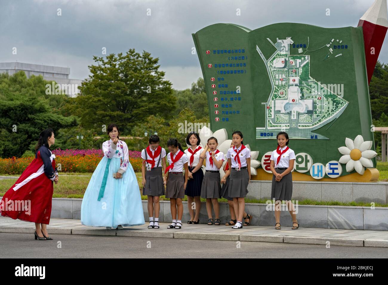 North Korea, Pyongyang, Mangyongdae Schoolchildrens' Palace Stock Photo ...