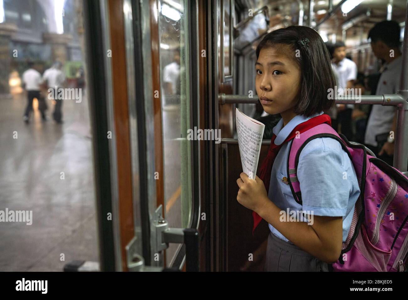 North Korea, Pyongyang, metro Stock Photo - Alamy
