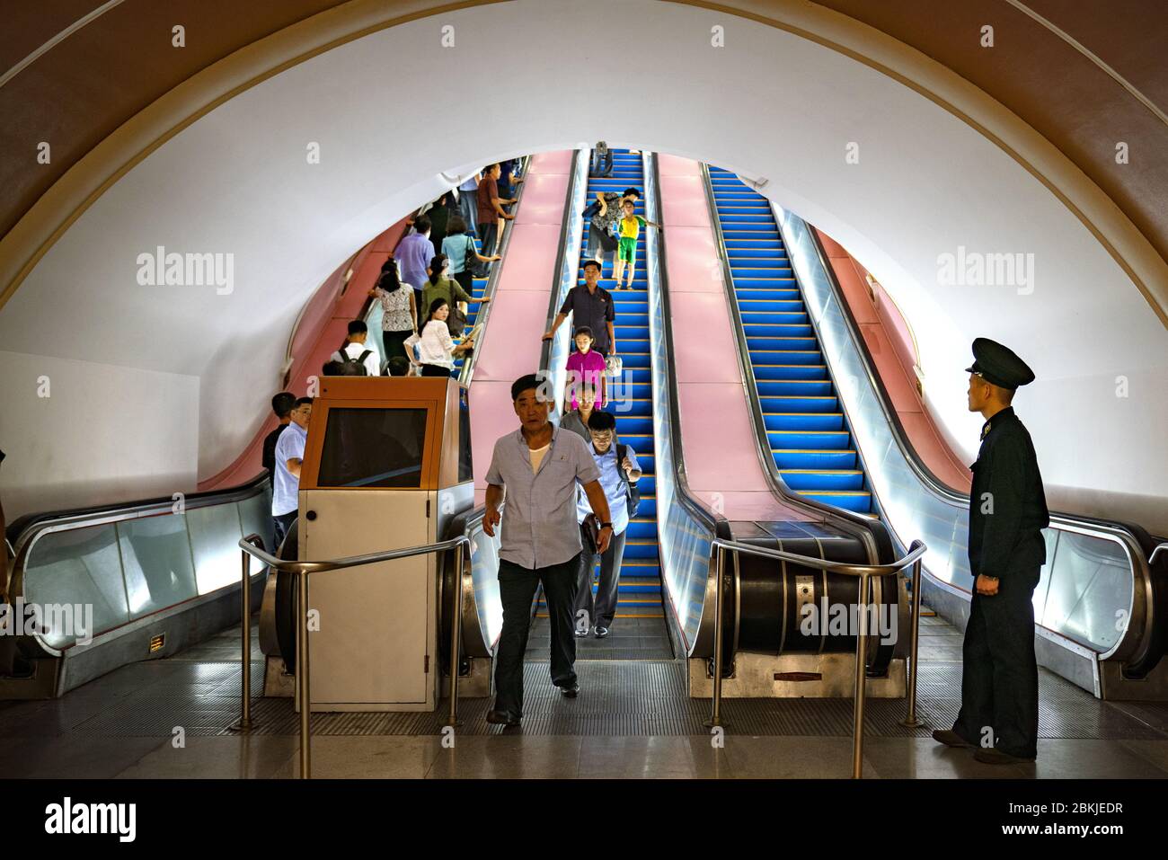 North Korea, Pyongyang, metro Stock Photo - Alamy