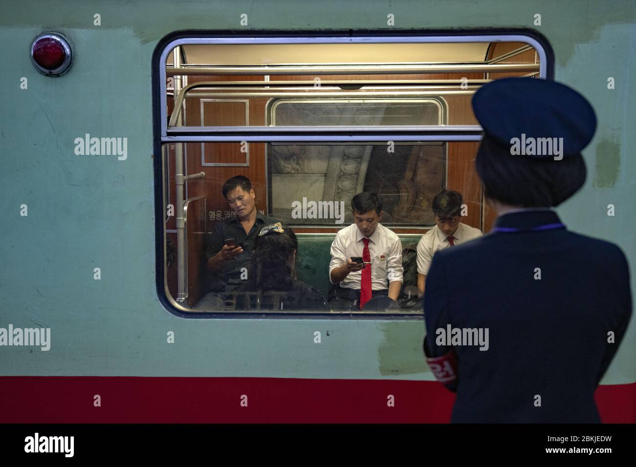 North Korea, Pyongyang, metro Stock Photo - Alamy