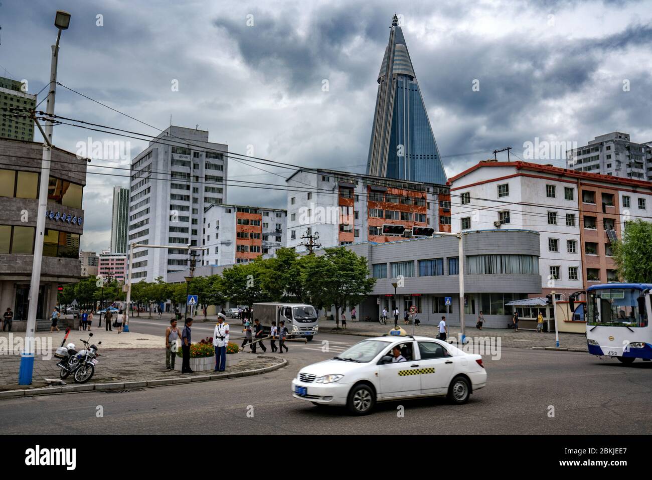 North Korea, Pyongyang, Ryugyong Hotel Stock Photo - Alamy