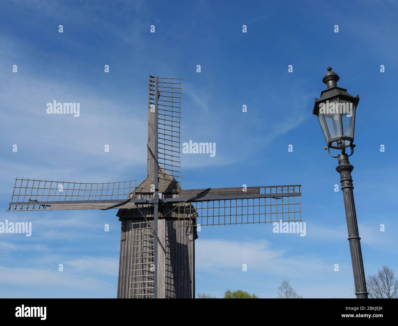 old windmill in germany Stock Photo - Alamy
