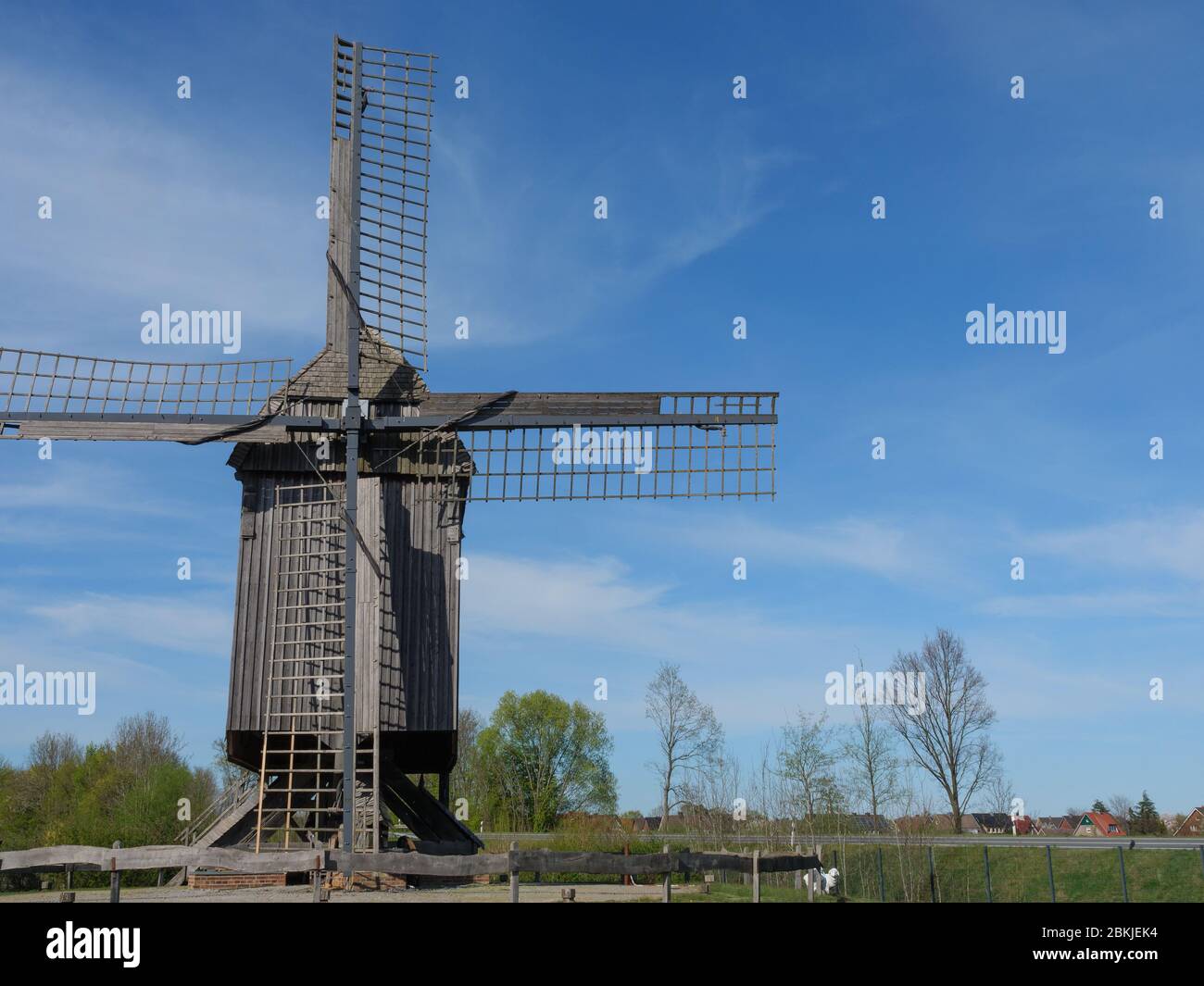 old windmill in germany Stock Photo - Alamy