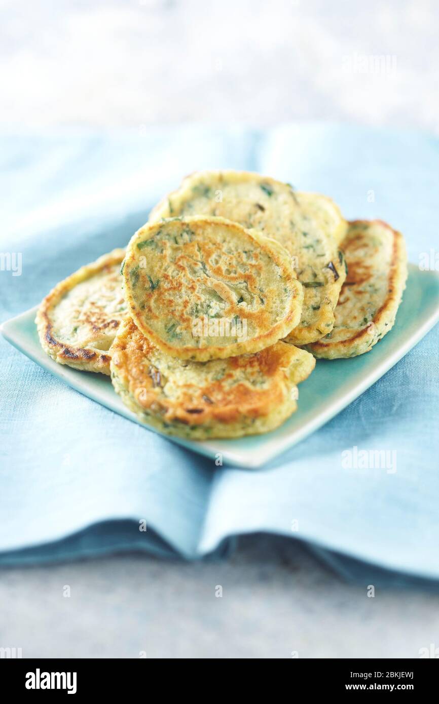 Laughing cow potato pancake Stock Photo - Alamy