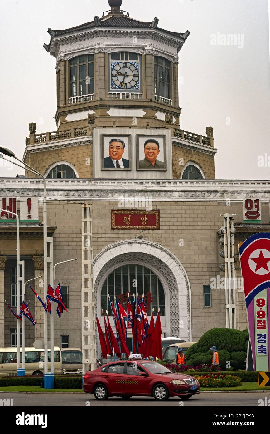North Korea, Pyongyang, the railway station Stock Photo - Alamy