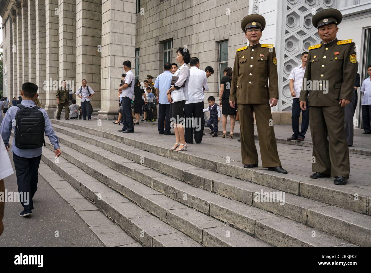 North Korea, Pyongyang, the railway station Stock Photo - Alamy