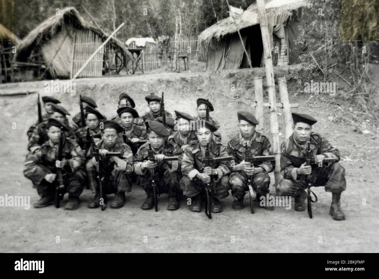 Archives of Hmong fighters with the French army in 1950 Stock Photo - Alamy