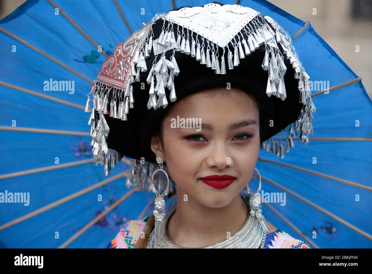 France, French Guiana, girl in ceremonial dress Stock Photo - Alamy