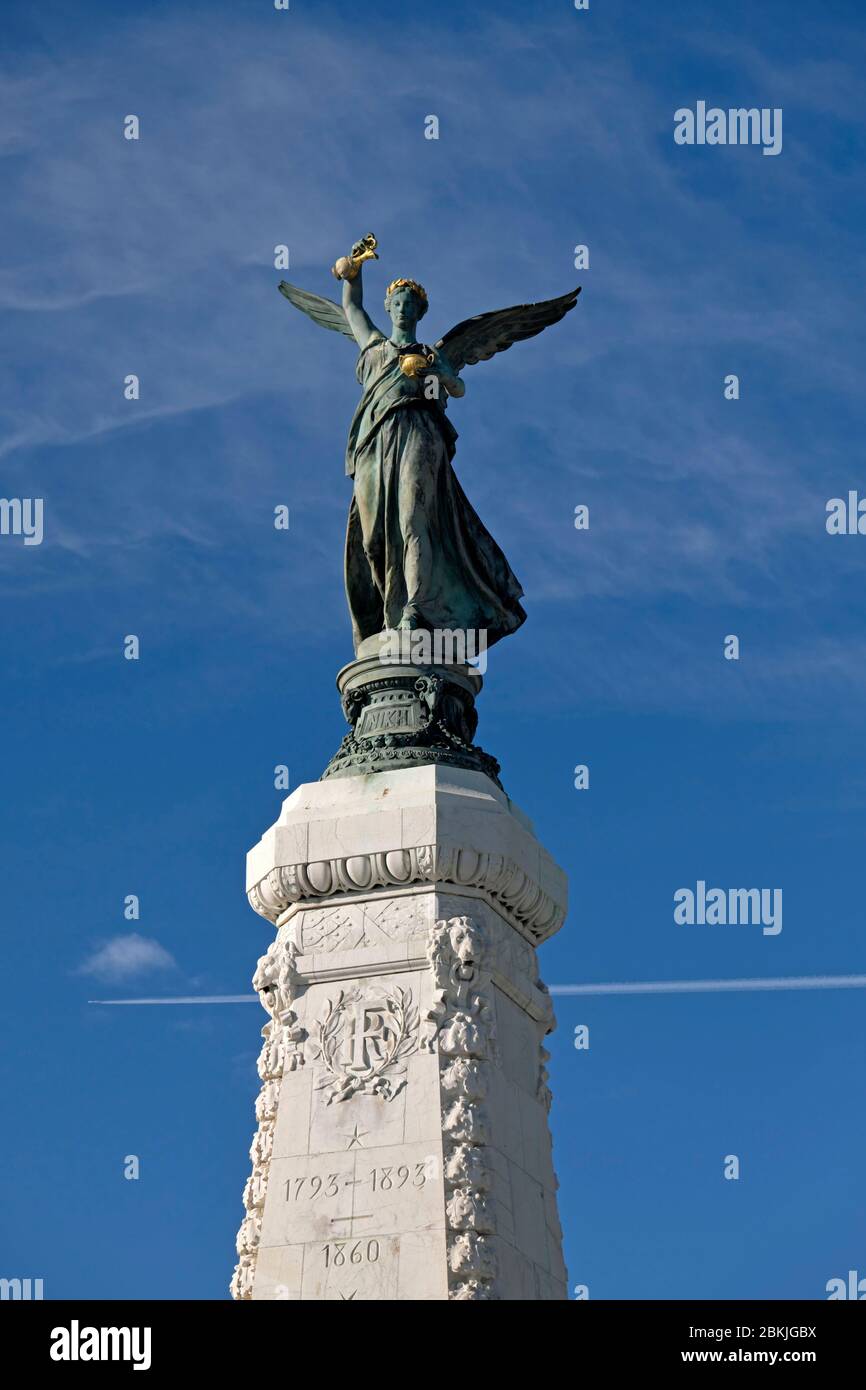 France, Alpes Maritimes, Nice, Albert I garden, monument of the ...