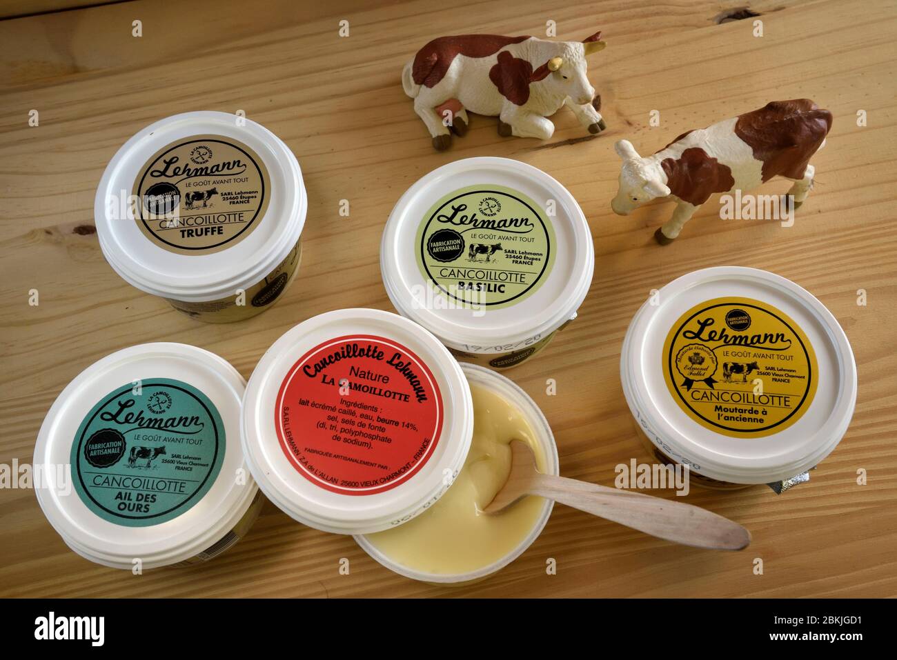 France, Doubs, Vieux Charmont, Lehmann cheese dairy, manufacture of ...