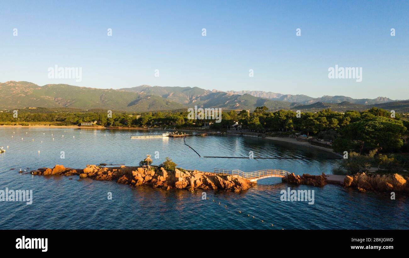 France, Corse du Sud, Gulf of Porto Vecchio, Lecci, Grand Hotel Cala ...