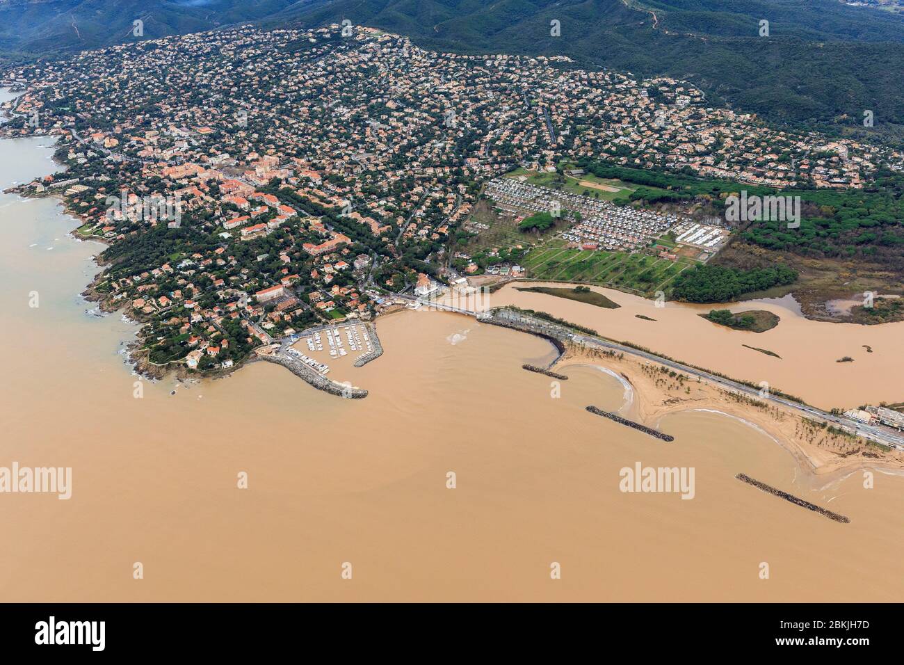 France, Var, Frejus, flood on Monday 25 November 2019, overflow of the ...