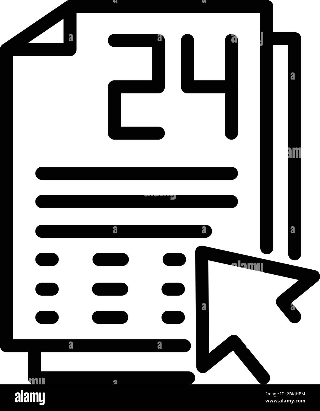 Daily planner icon, outline style Stock Vector Image & Art - Alamy