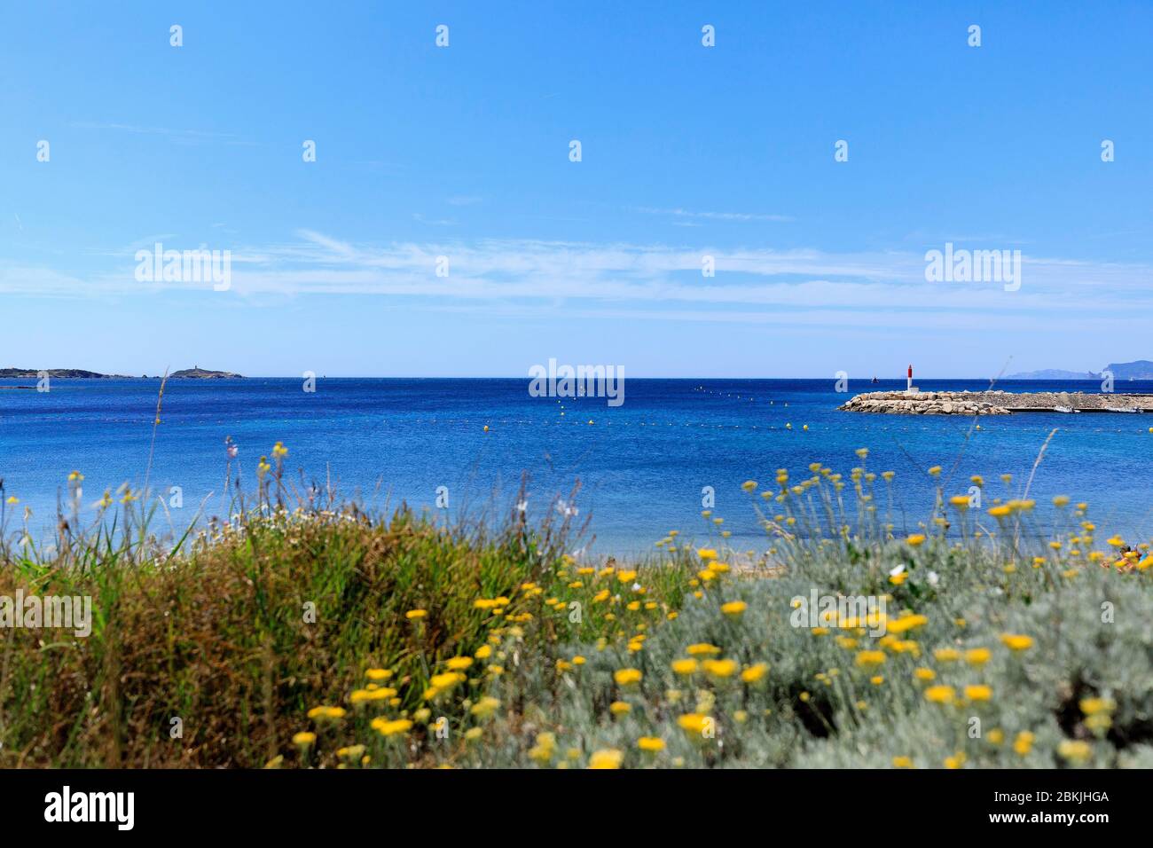 France, Var, Six Fours les Plages, Coudouliere beach Stock Photo - Alamy