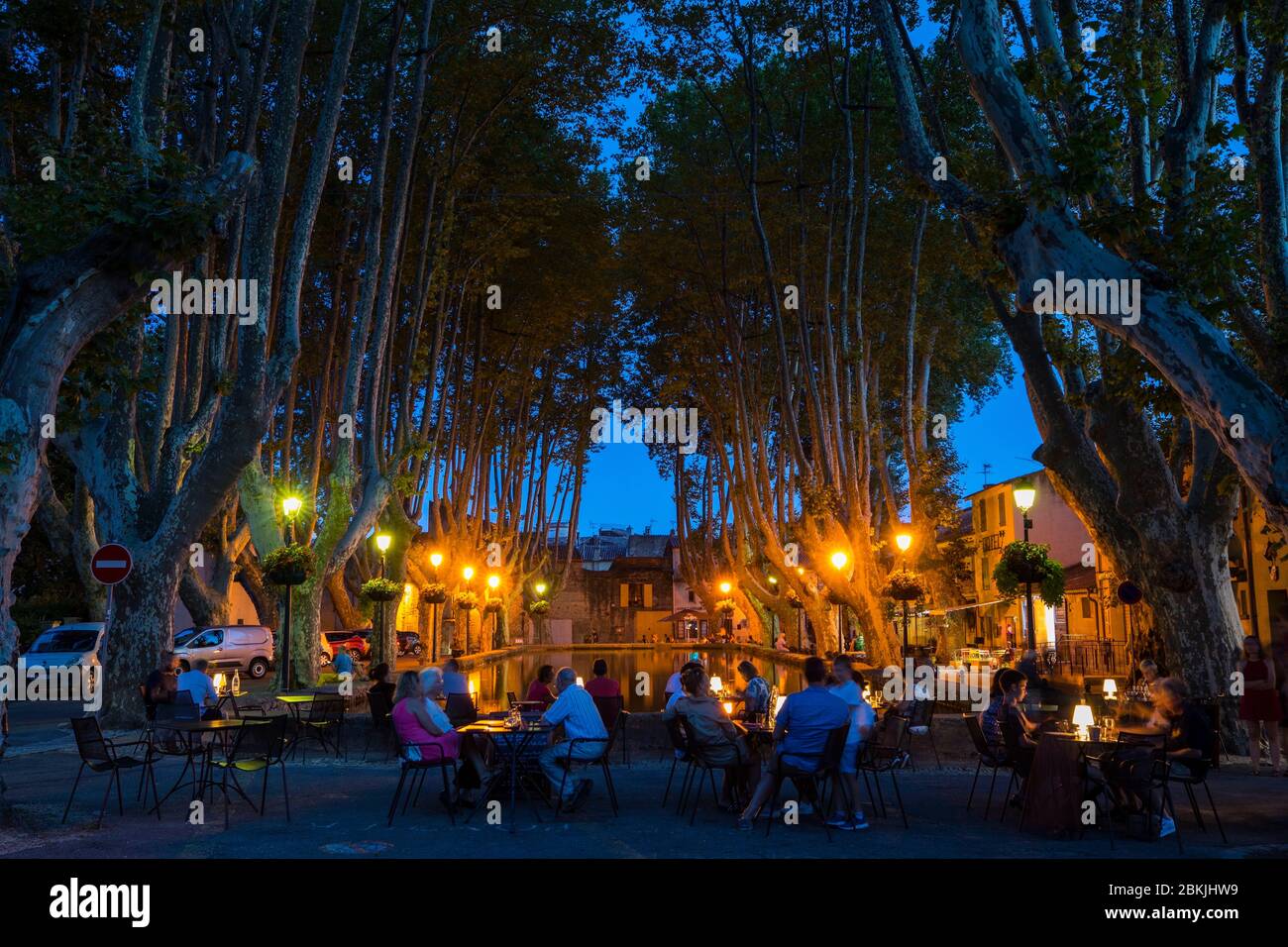 France, Vaucluse, regional natural park of Luberon, Cucuron, place de l ...