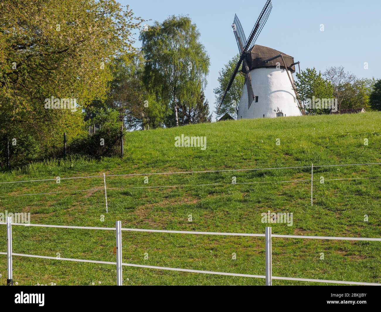 old windmill in germany Stock Photo - Alamy