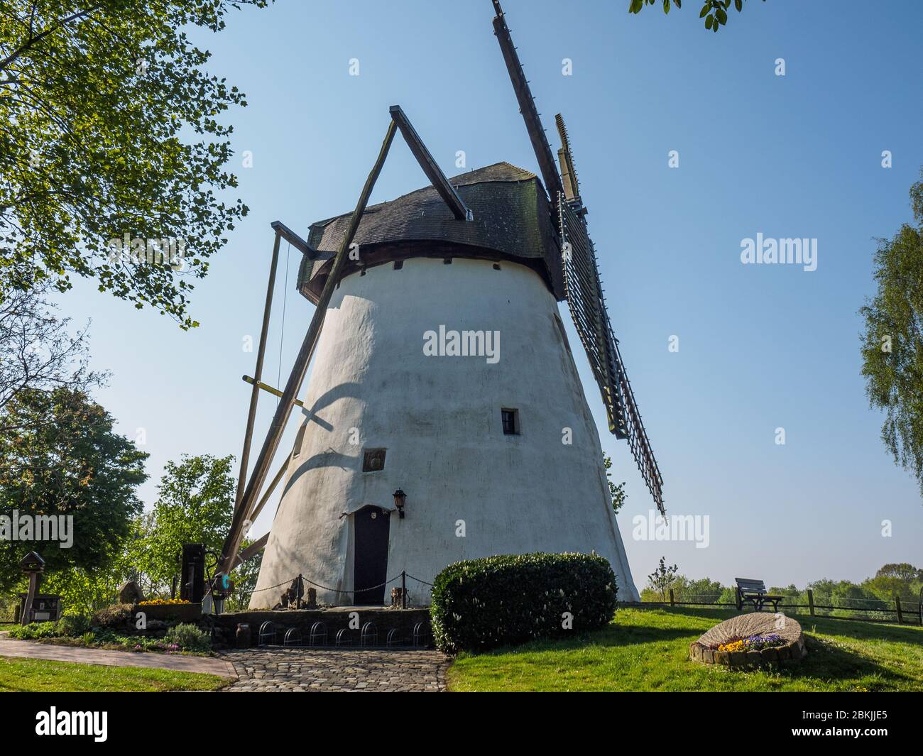 old windmill in germany Stock Photo - Alamy