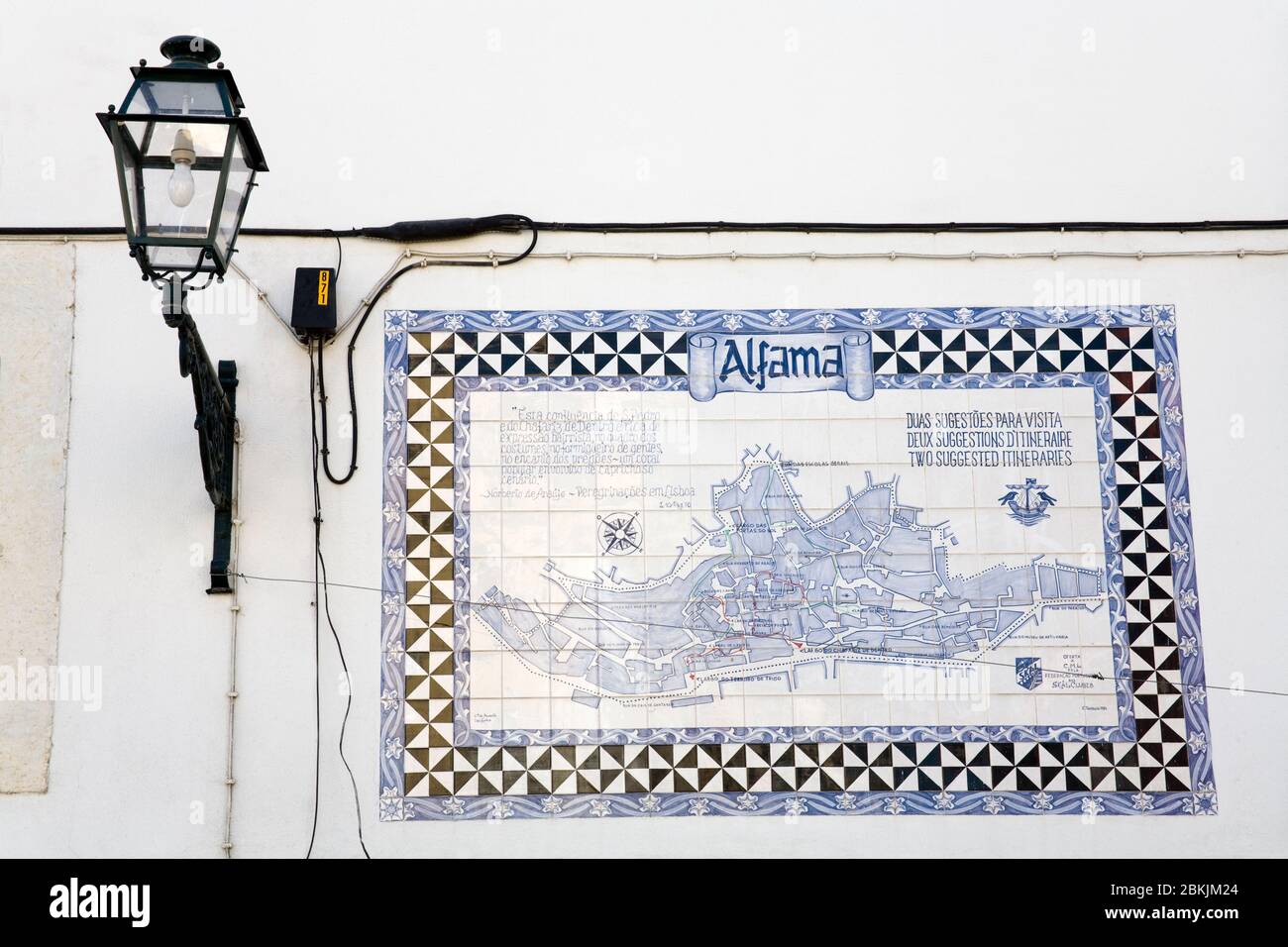 Map of alfama hi-res stock photography and images - Alamy