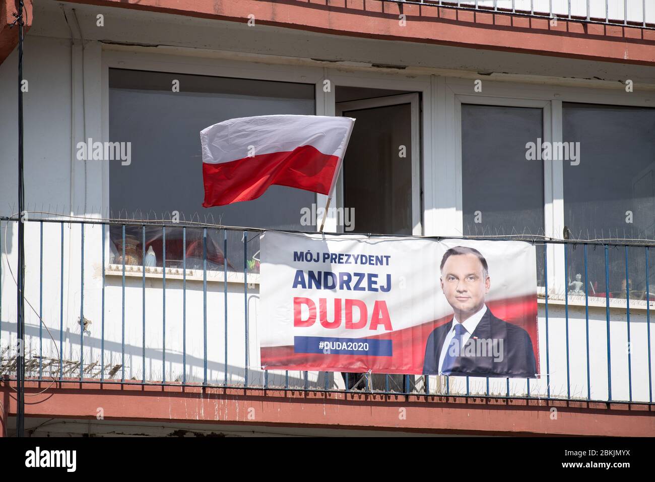 2020 Polish presidential election campaign poster of Andrzej Duda in ...