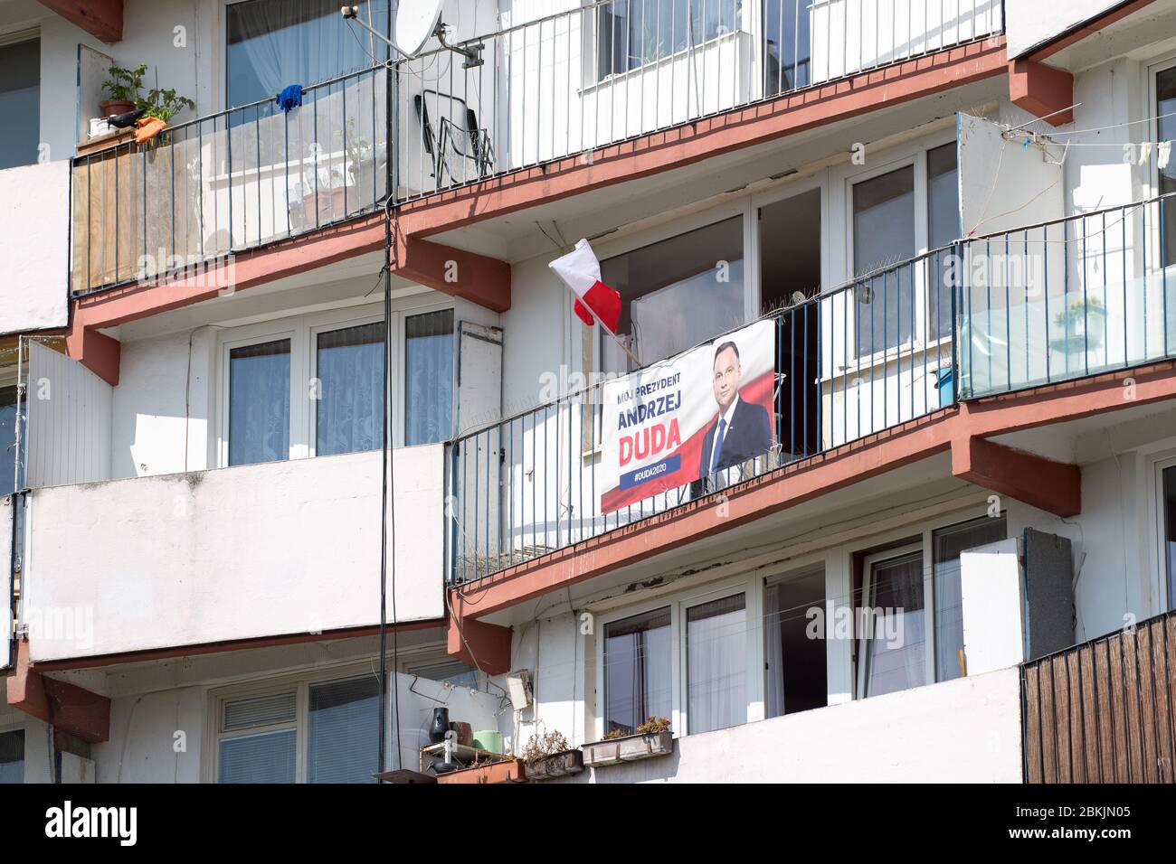 2020 polish presidential election campaign poster hi-res stock ...