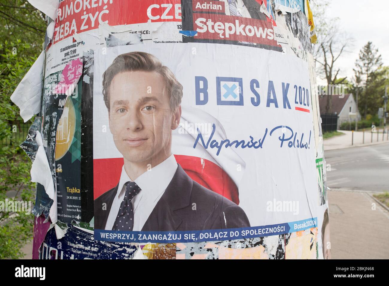 2020 polish presidential election campaign poster hi-res stock ...