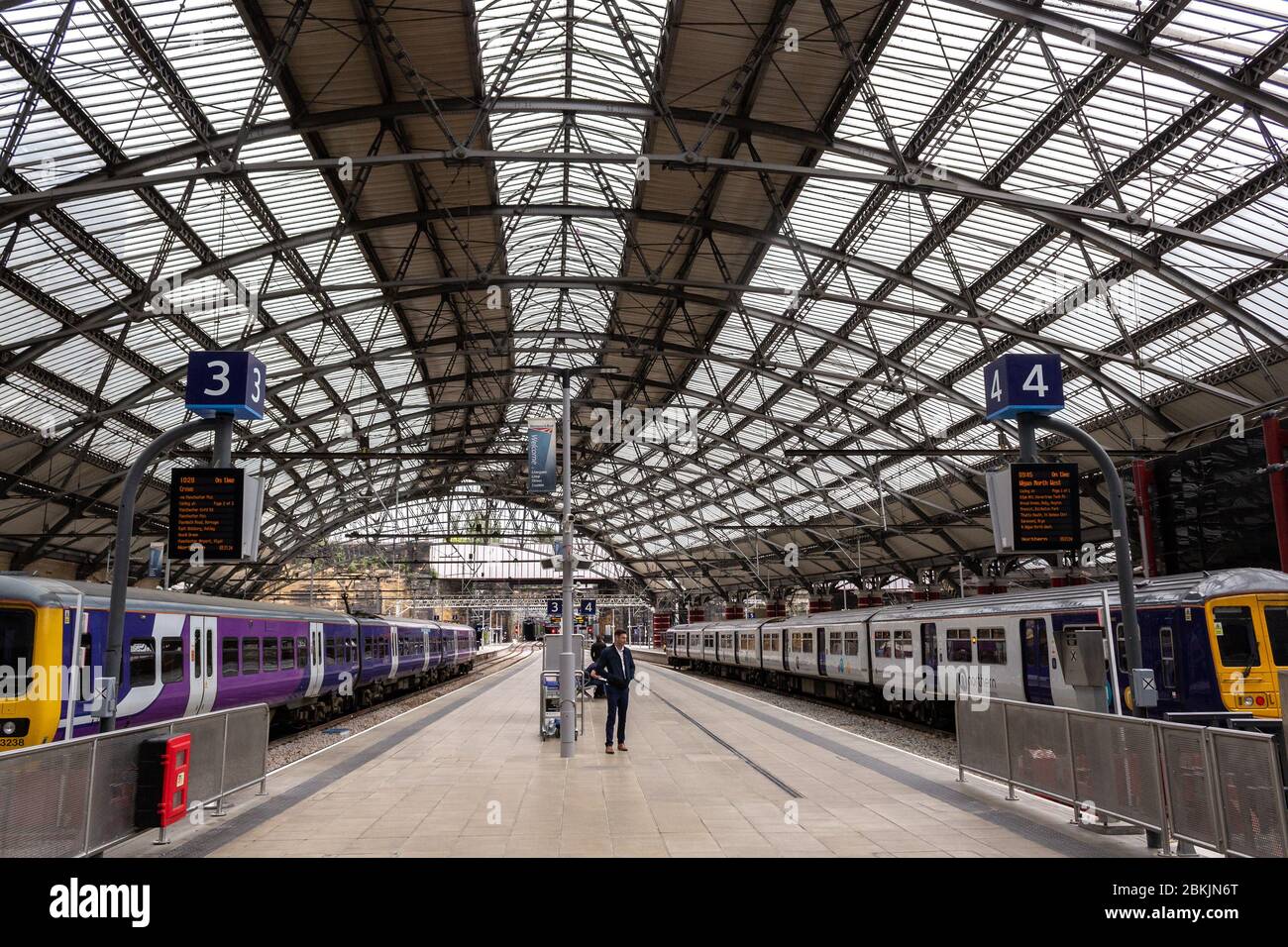 Northern Rail trains on Platforms 3 and 4, Liverpool Lime Street ...