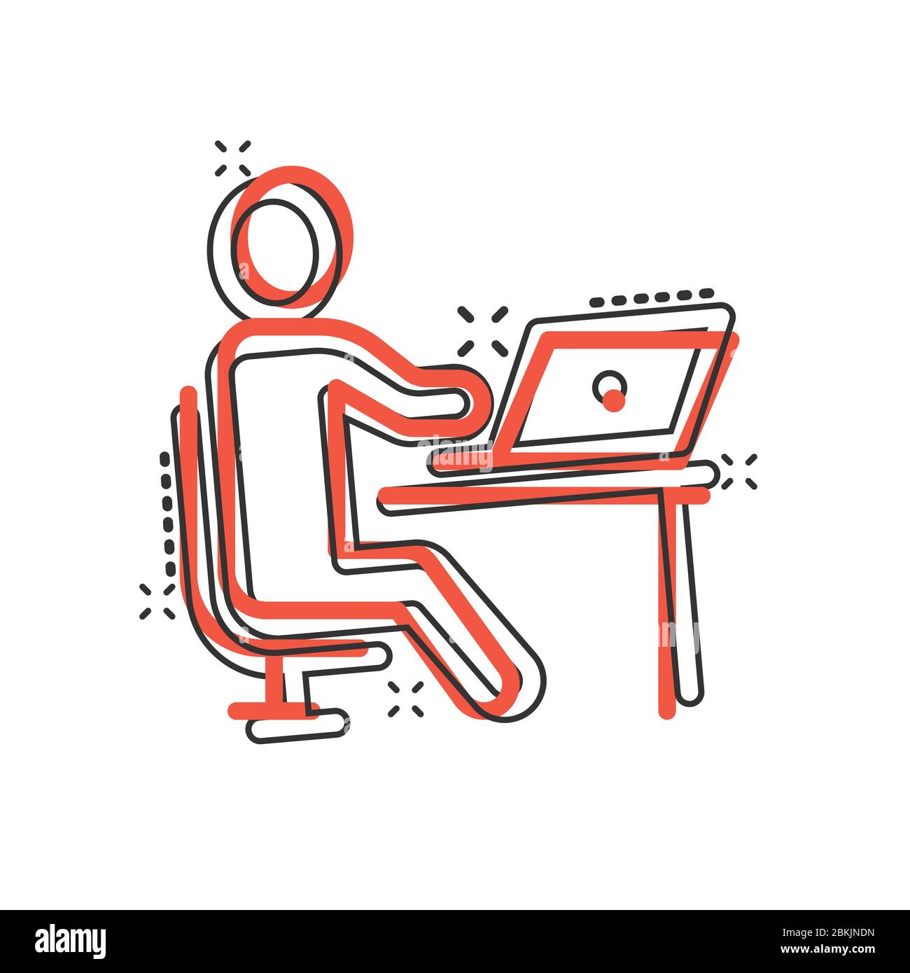 Computer User Cartoon