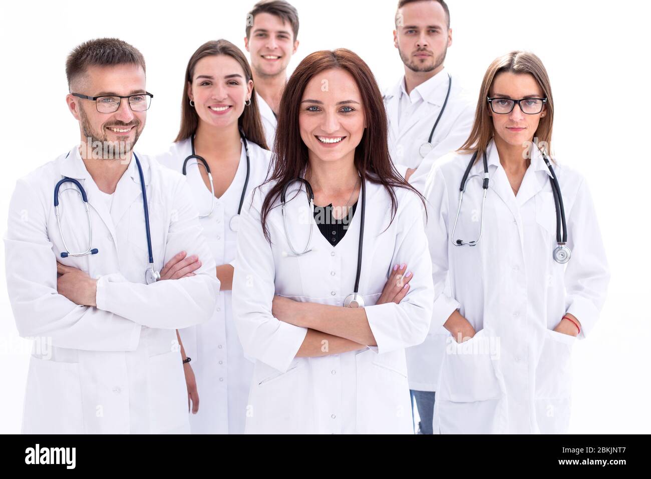 close up. group of General practitioners standing together Stock Photo ...