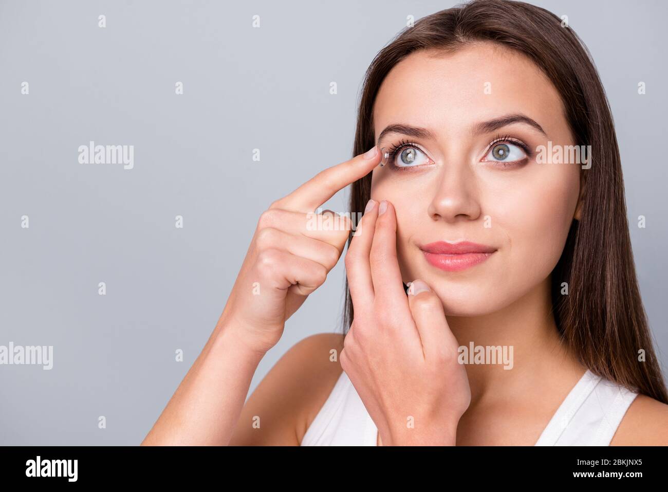 Beautiful human eye contact lens hi-res stock photography and images ...