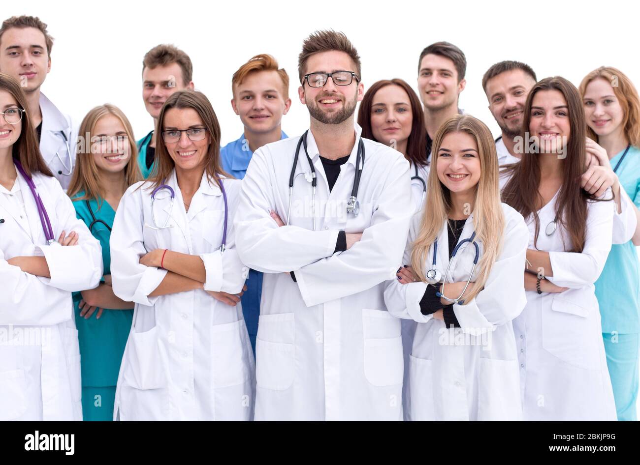 professional medical center staff standing together. teamwork Stock ...