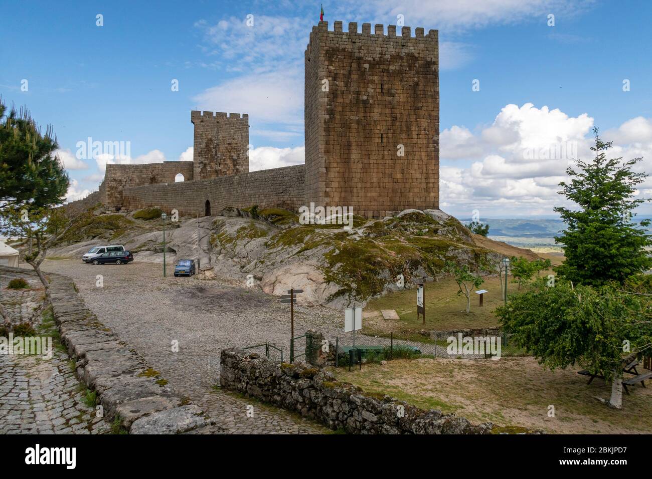 Medieval castle in Linhares da Beira, Portugal, Europe Stock Photo - Alamy