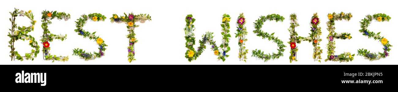 Best wishes word hi-res stock photography and images - Alamy