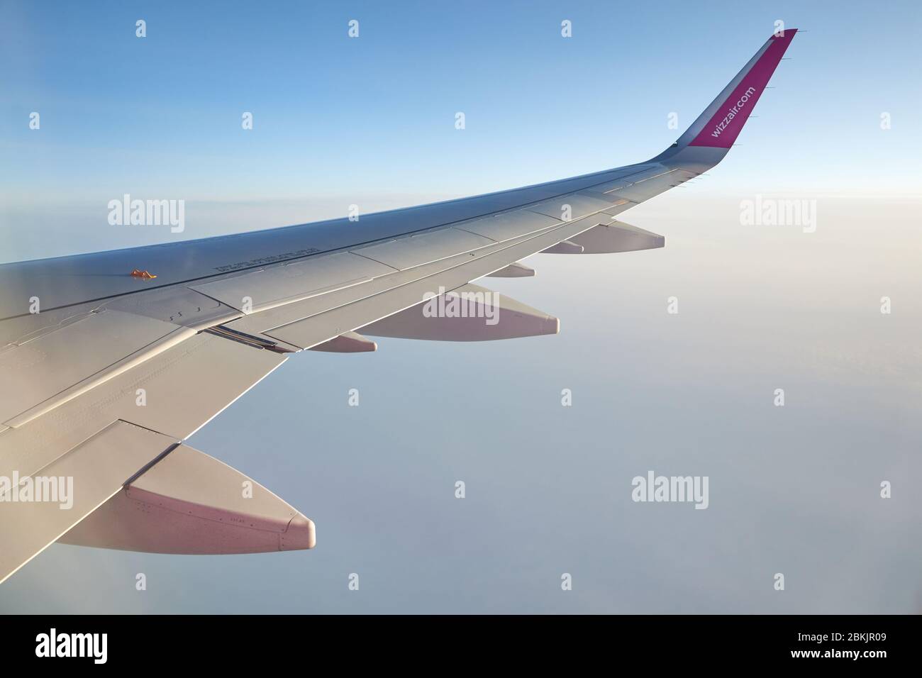 Flying on a plane Stock Photo - Alamy