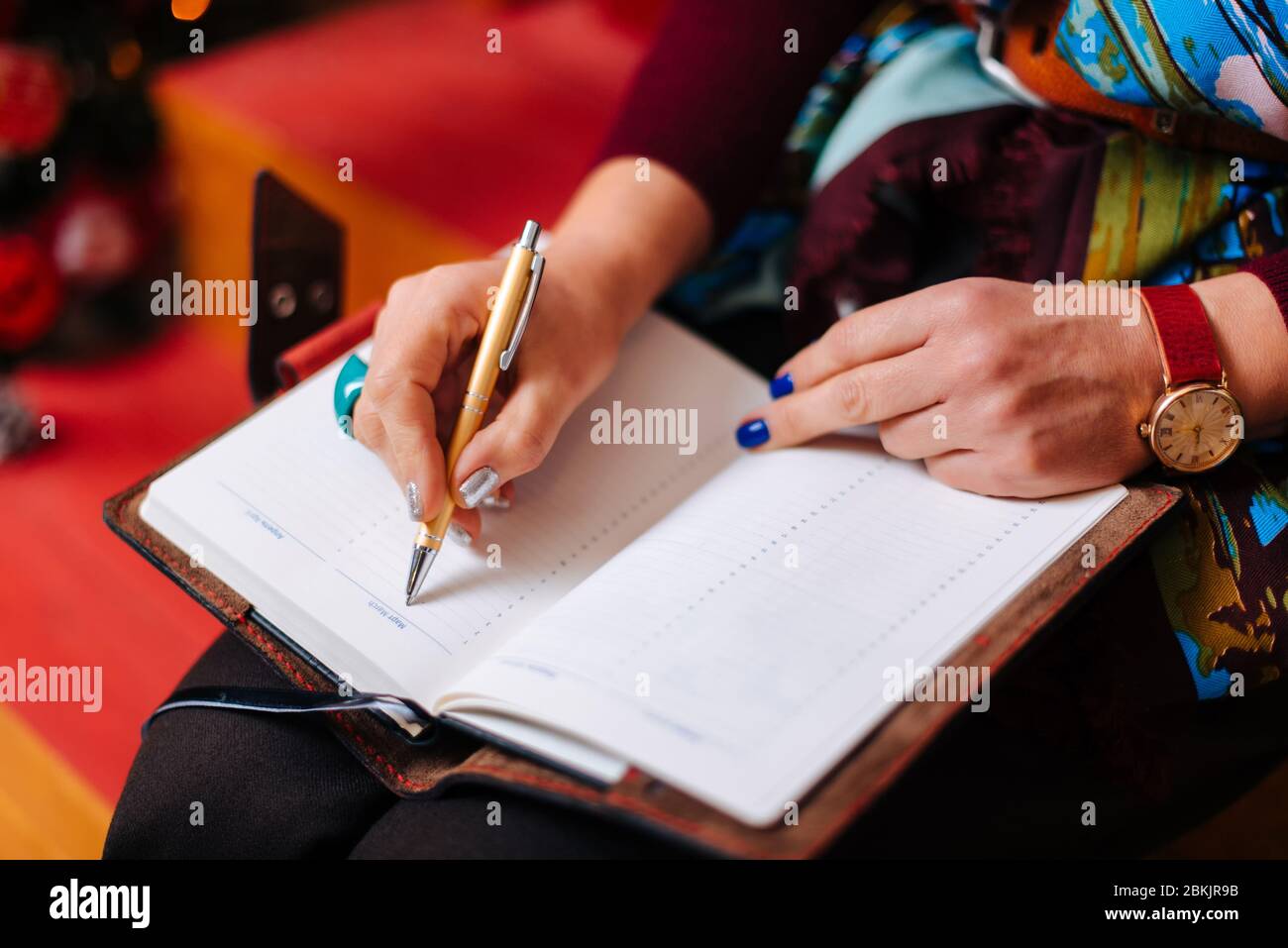Handwriting. notes checklist hi-res stock photography and images - Alamy
