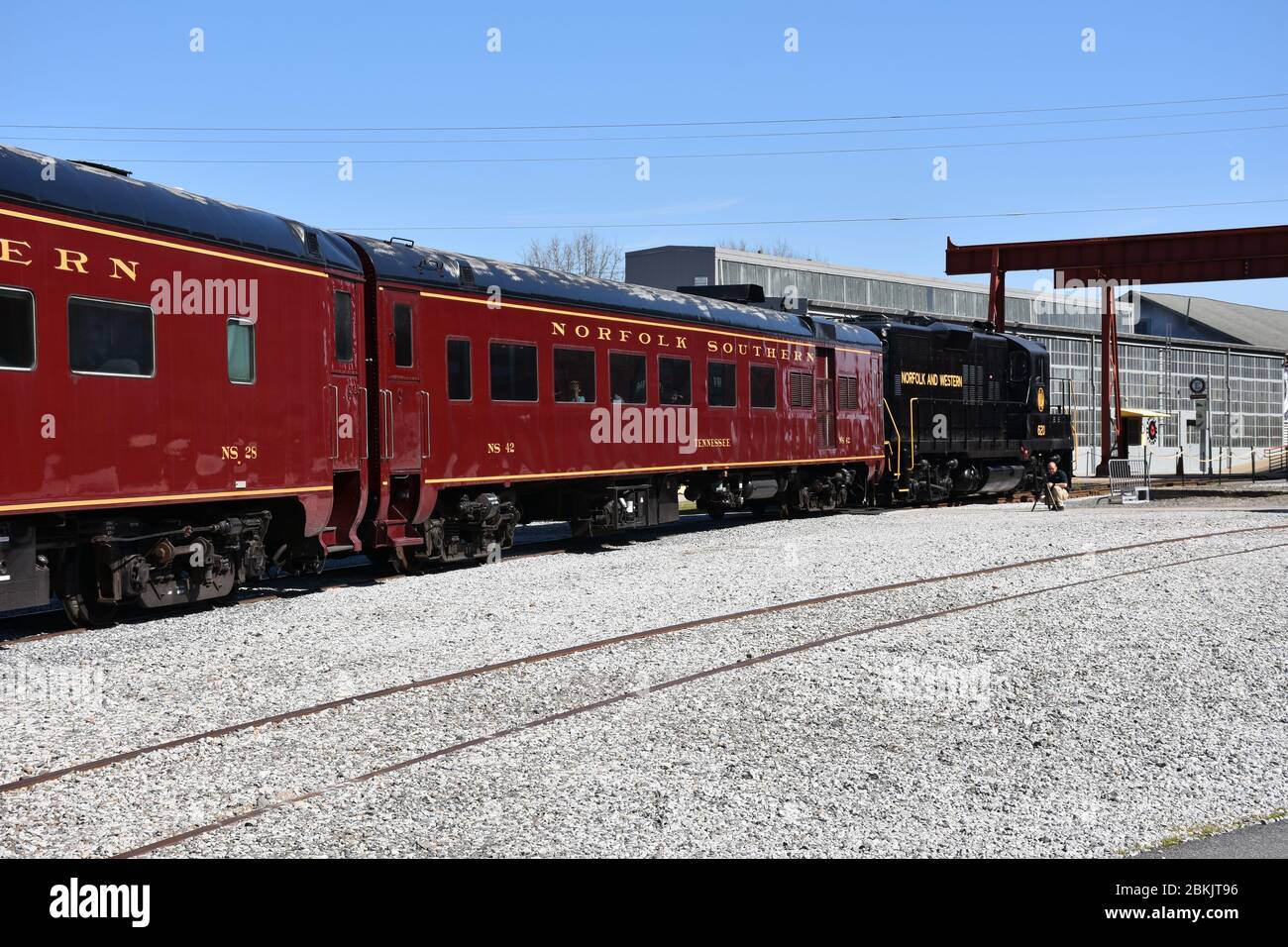 A Train at the North Carolina Transportation Museum to take Tourist on ...