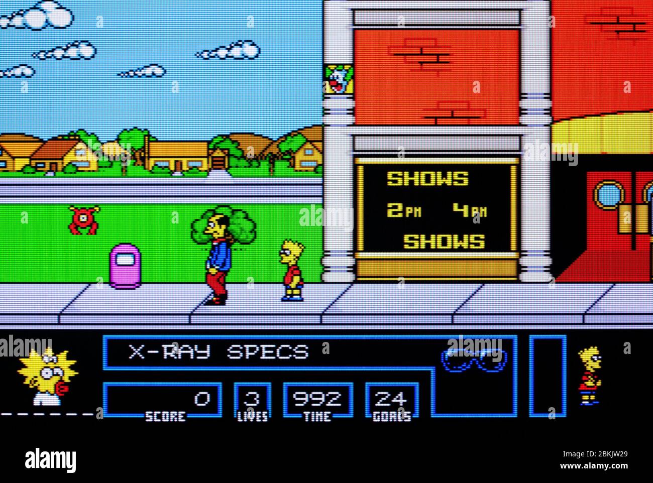 The Simpsons Bart vs the Space Mutants - Sega Genesis Mega Drive - Editorial use only Stock ...
