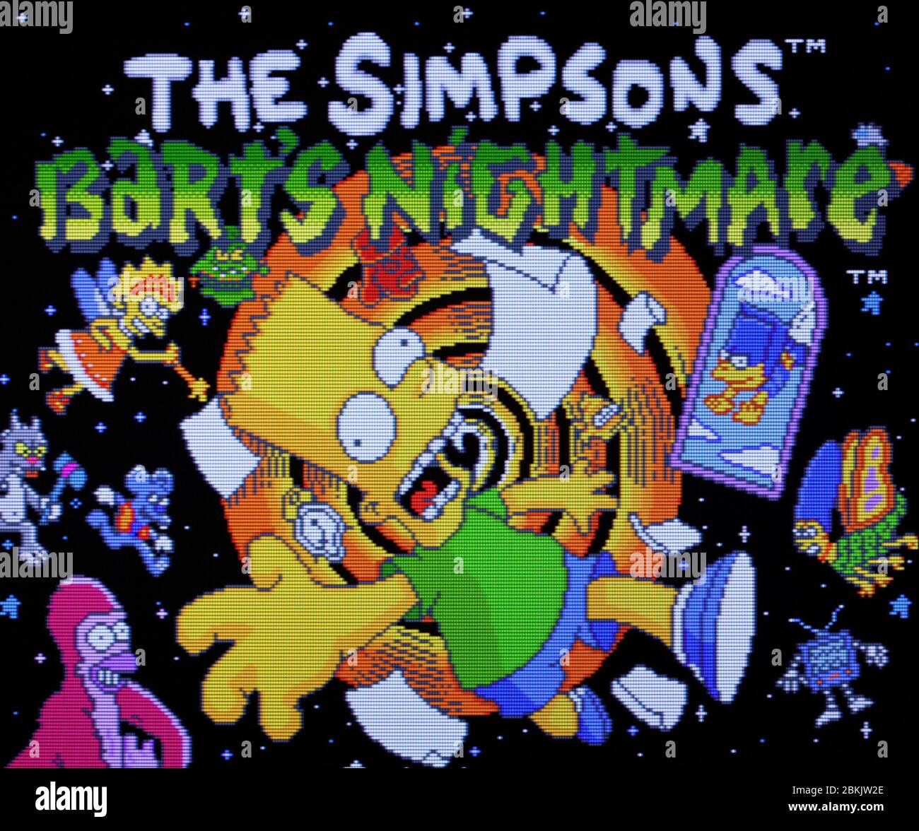 The Simpson's Bart's Nightmare - Sega Genesis Mega Drive - Editorial ...