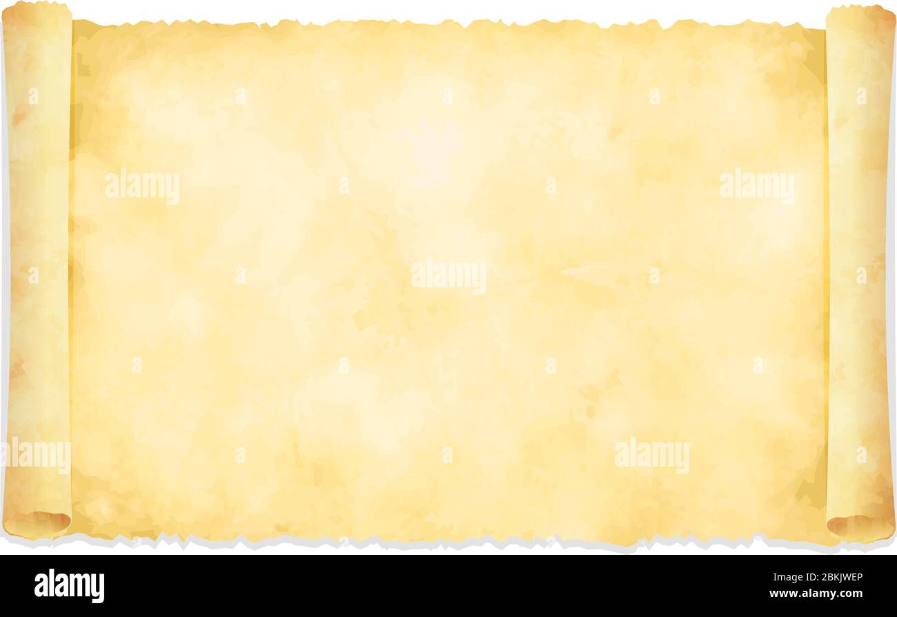 Tattered old paper illustration (curled edge Stock Vector Image & Art ...