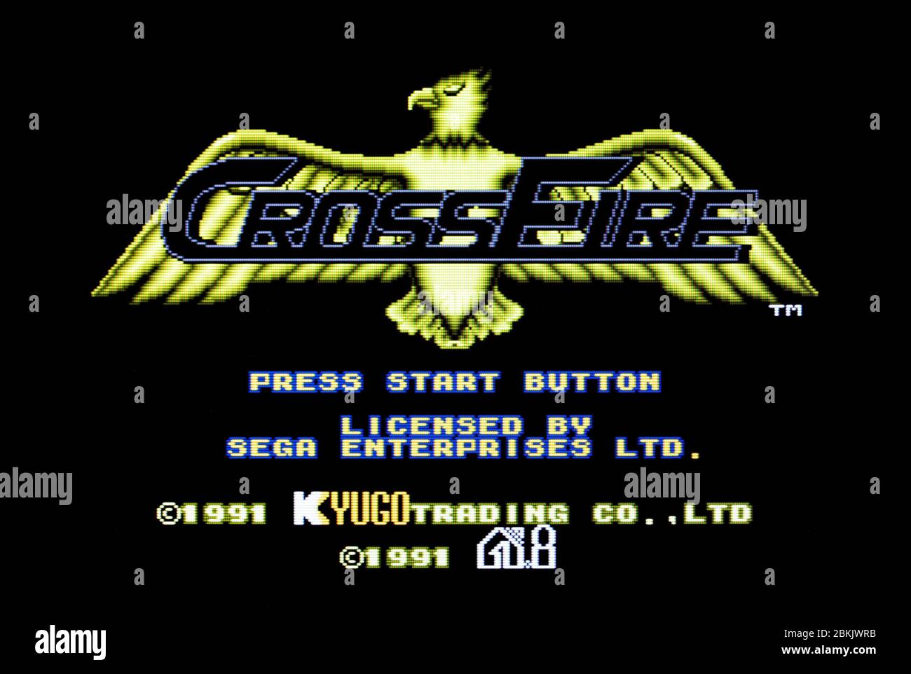 Cross Fire Crossfire - Sega Genesis Mega Drive - Editorial use only ...