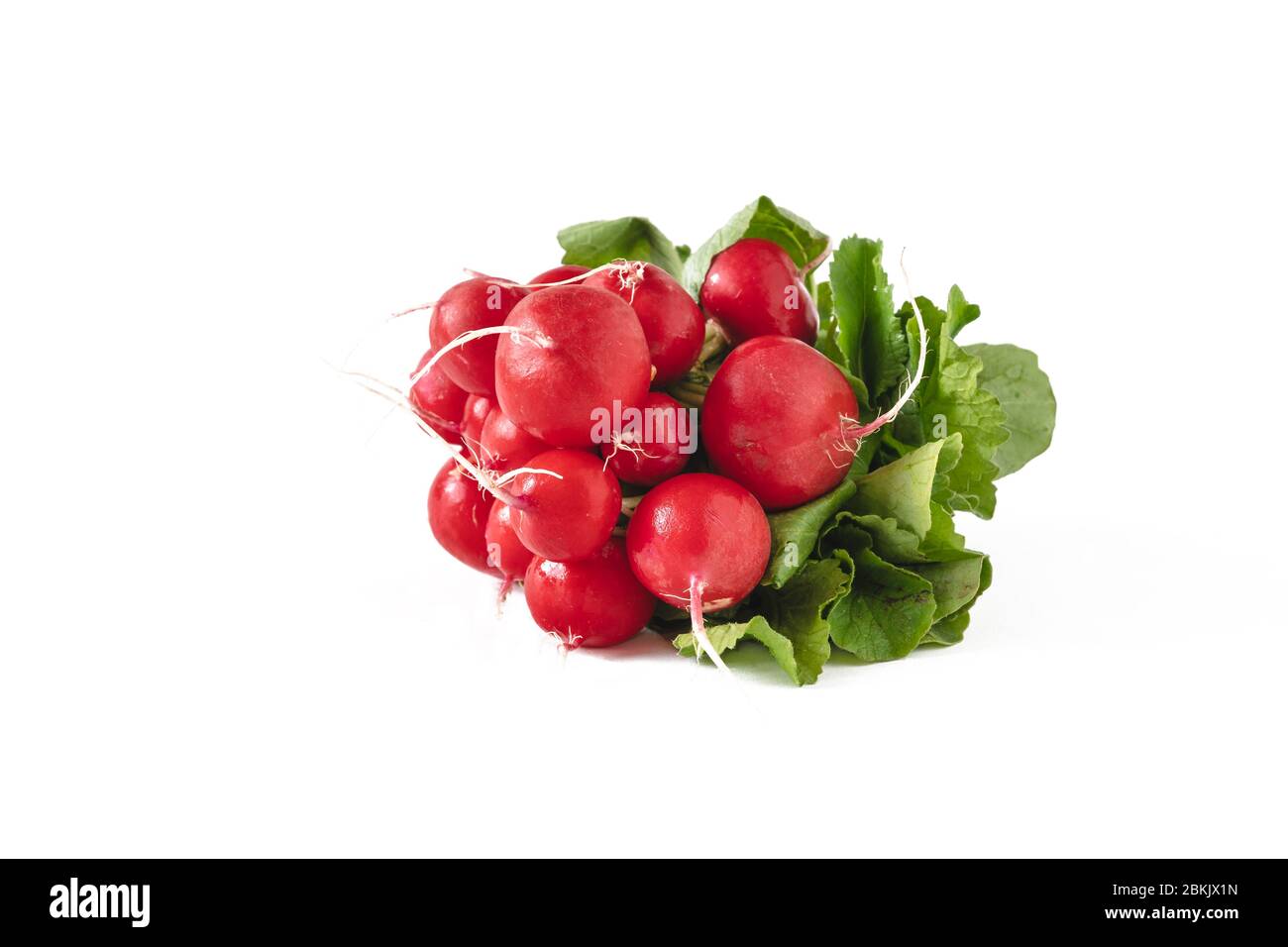 Fresh radish with leaves isolated on white background Stock Photo - Alamy