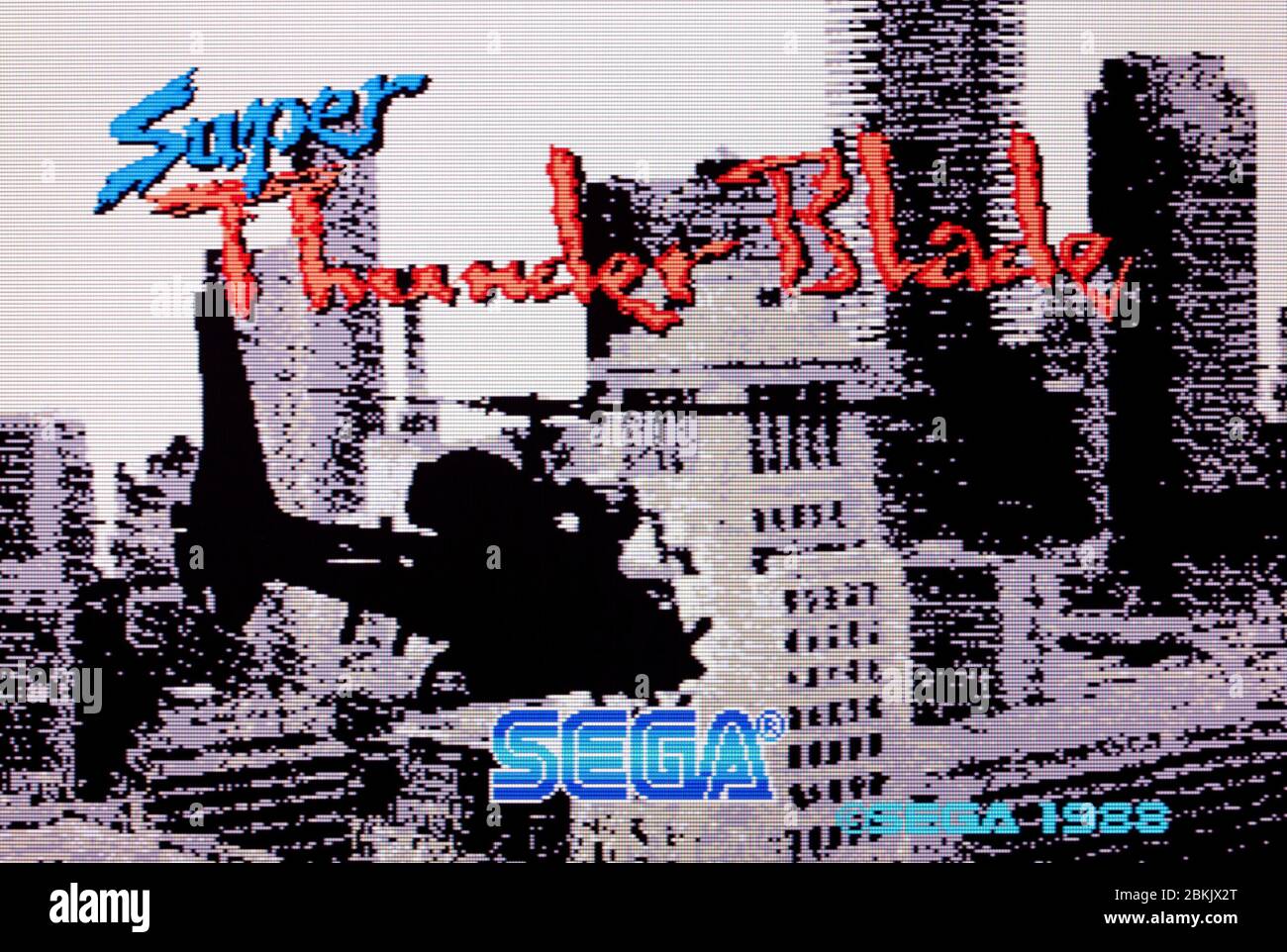 Super Thunder Blade - Sega Genesis Mega Drive - Editorial use only ...