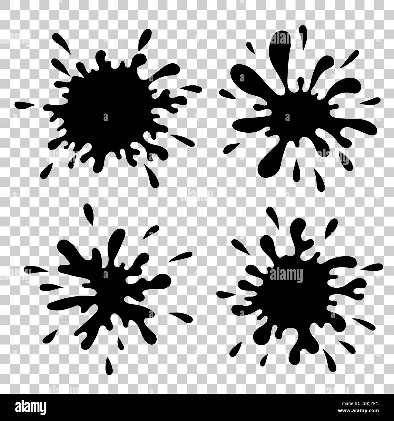 A set of spots. Simple flat isolated vector illustration. For design ...