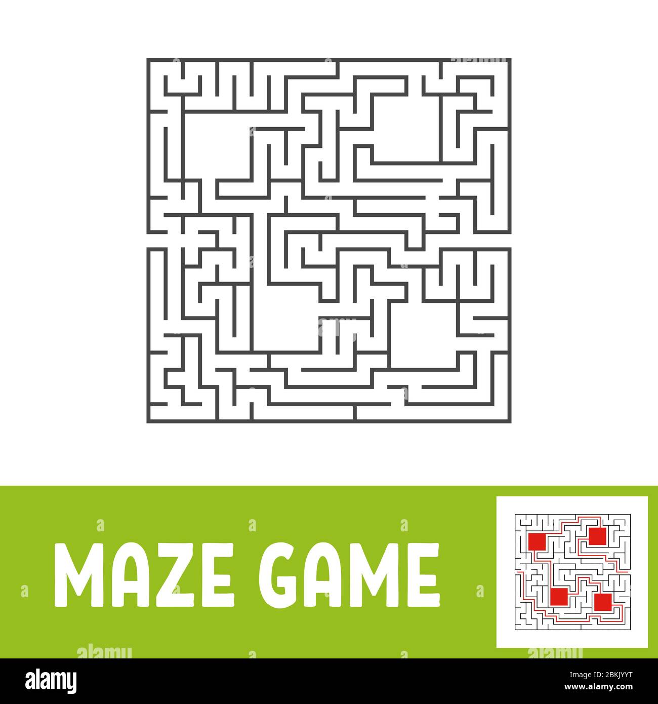 Abstact labyrinth. Educational game for kids. Puzzle for children. Maze ...