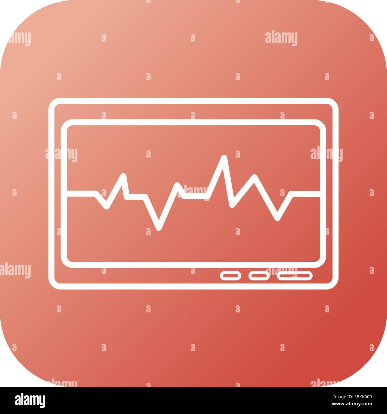 Beautiful ECG vector line icon Stock Vector Image & Art - Alamy