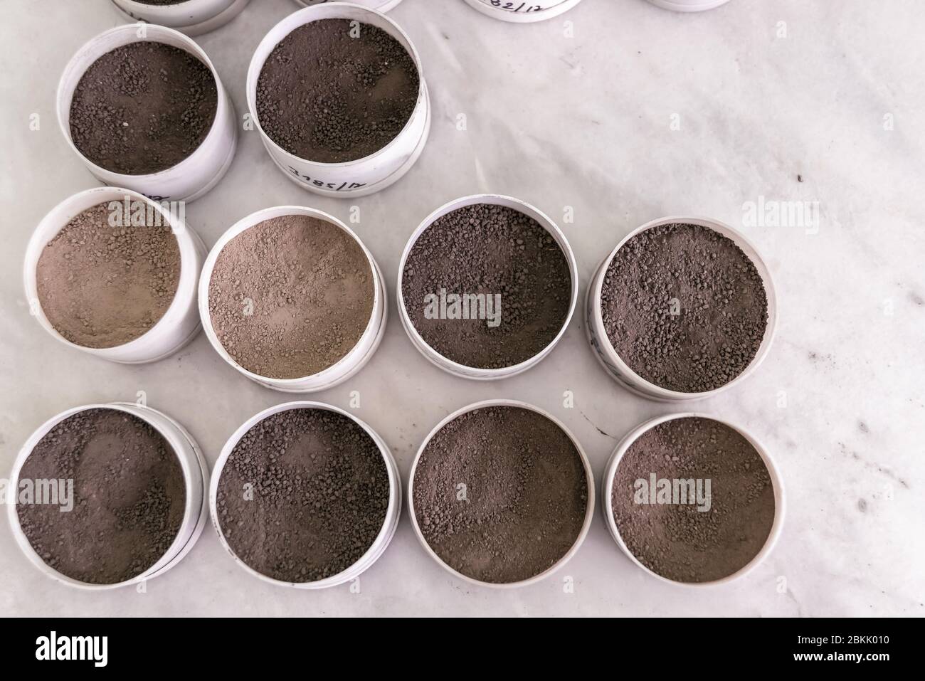 testing of different soil samples in the agricultural laboratory Stock ...