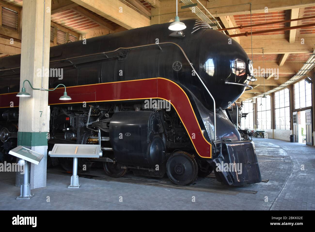 A Steam Locomotive on display at the North Carolina Transportation ...
